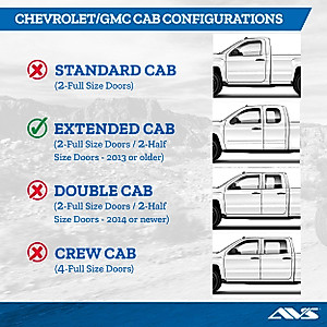 Auto Ventshade [AVS] Rear Ventvisor - Smoke Color | 15900 | Fits 1988 - 1999 Chevrolet/GMC C/K1500/2500/3500 Extended Cab (Pop-Out Window)