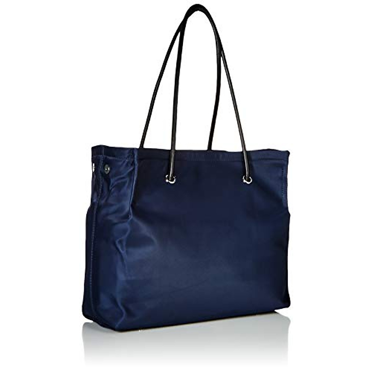 Calvin Klein Mallory Nylon North/South Vertical Branding Tote, Navy