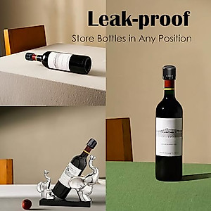 Hosslearlear Wine Stoppers for Wine Bottles, Silicone Reusable Corks Wine Preserver, Cute Wine Accessories - Set of 2