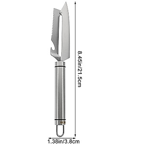 BESTONZON Multifunction Paring Knife Stainless Steel Peeler Gourd Grater Parer for Vegetable Fruit