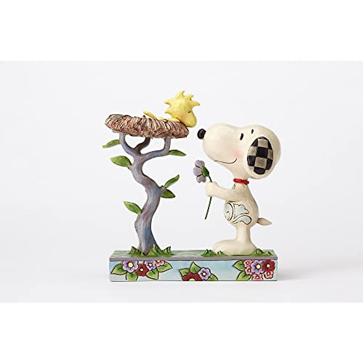 Enesco Peanuts by Jim Shore Snoopy with Woodstock in Nest Figurine, 6.75"