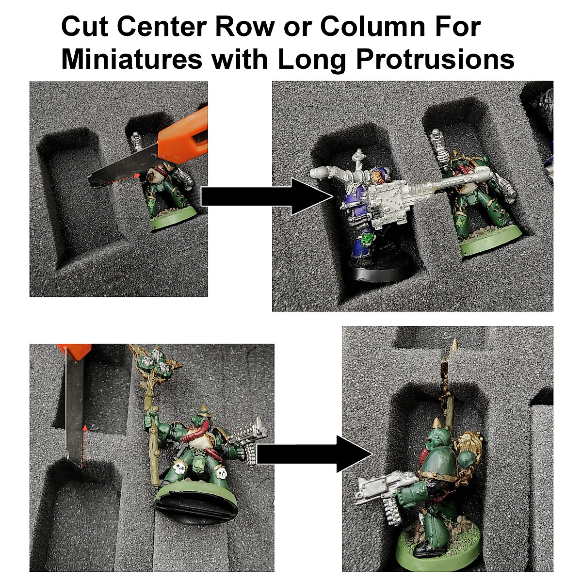 Case Club 123+ Miniature Figurine Hard Shell Carrying Case - Fits Warhammer 40k, DND, Battletech, Citadel & More! This Tabletop Army Travel & Storage Case Will Organize Your D&D and Warhammer 40k Set