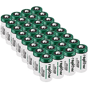 rapthor 1650mAh CR123A 3V Lithium Batteries 32 Pack CR123 High Power 123A CR17345 Photo Battery PTC Protected for Cameras Flashlight Alarm Smart Sensors (Non-Rechargeable, Not for Arlo)