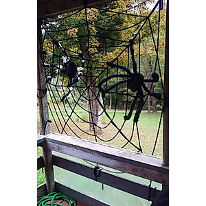 COOLJOY 35 INCH Halloween Decorations Spider Realistic Hairy Spider Halloween Party Decor for Outdoor Indoor