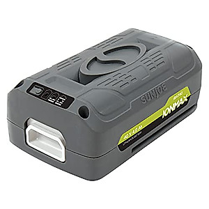 Snow Joe + Sun Joe iONMAX iBAT40-RM EcoSharp Lithium-Ion Battery, 40 Volt, 4.0 Ah, Gray (Certified Refurbished)