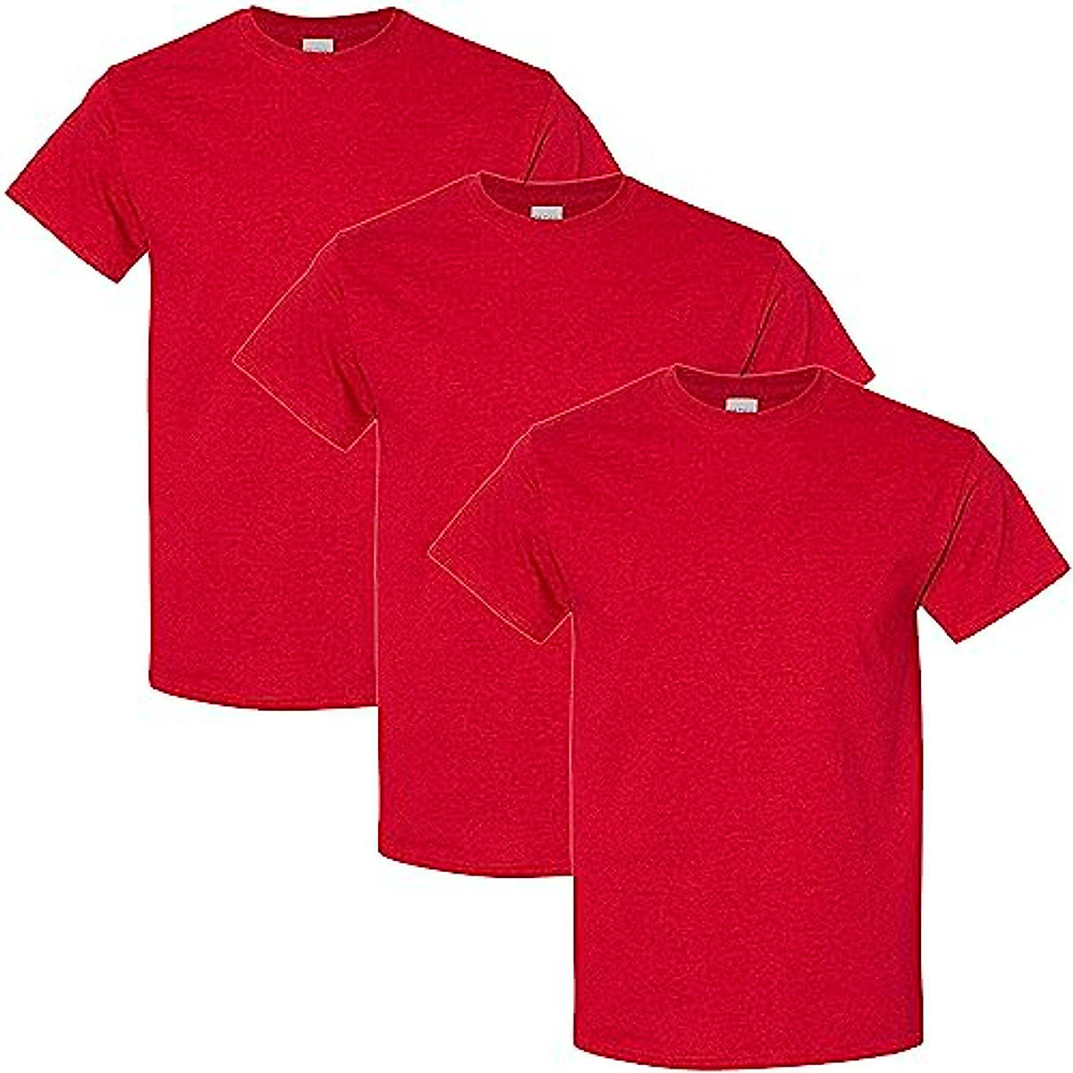 Gildan Men's Heavy Cotton T-Shirt, Antique Cherry Red, XL (Pack of 3)