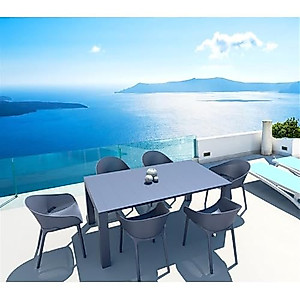 Compamia Sky Patio Dining Arm Chair in Dark Gray (Set of 2)