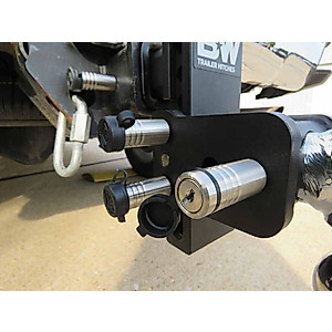 InfiniteRule Security 61775 | 4 Pack Mixed 2.5, Keyed Alike, Hitch Locks for B&W 2.0" & 2.5" Tow & Stow 10K LB & 18K LB - Includes Lock for 2.5" Receiver