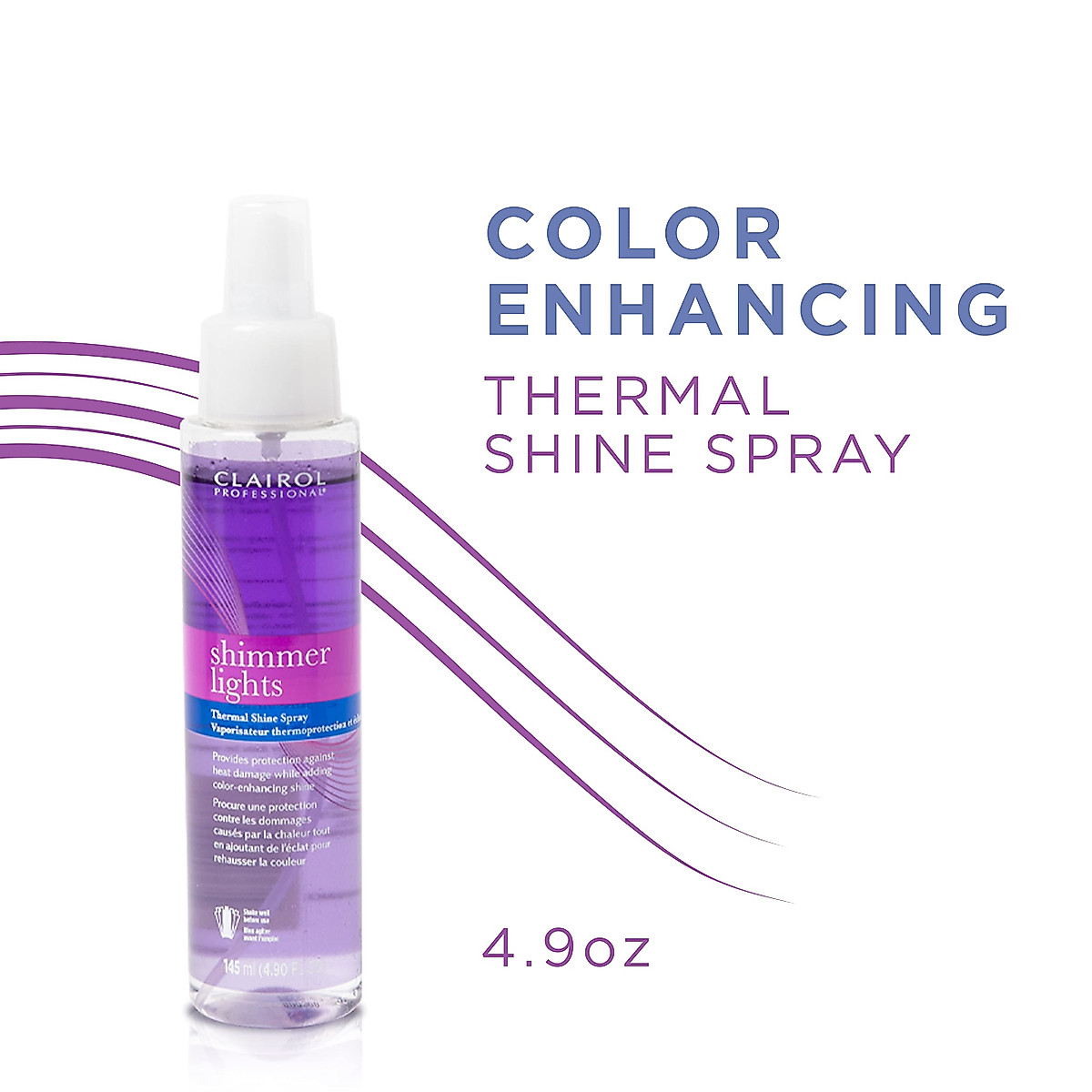 Clairol Professional Shimmer Lights Thermal Shine Spray, 4.9 oz