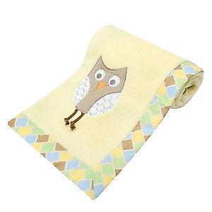 Laugh Giggle & Smile Mod Owls Blanket 30"x40"
