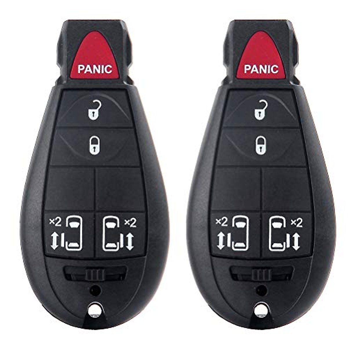 cciyu X 2 Flip Key Fob with Key Blade 5 buttons Replacement fit for 08 09 10 11 12 Dodge Series with FCC M3N5WY783XF
