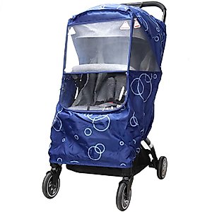 Wonder Living Stroller Rain Cover, Universal Stroller Weather Shield, Waterproof, Windproof Protection, Protect from Dust Snow (Blue)