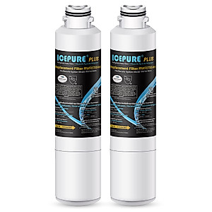 ICEPURE NSF/ANSI 53 Premium Certified DA29-00020B Refrigerator Water Filter Replacement for Samsung DA97-08006A, RF28HMEDBSR, RF263BEAESR, HDX FMS-2, HAF-CIN/EXP, 469101, RF4287HARS, RF28HFEDBSR,2PACK