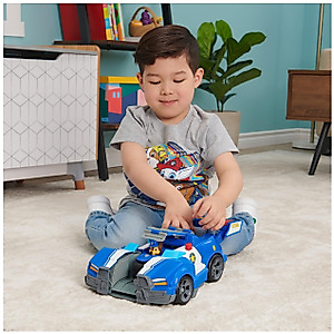 Paw Patrol, Chase 2-in-1 Transforming Movie City Cruiser Toy Car with Motorcycle, Lights, Sounds and Action Figure, Kids Toys for Ages 3 and up