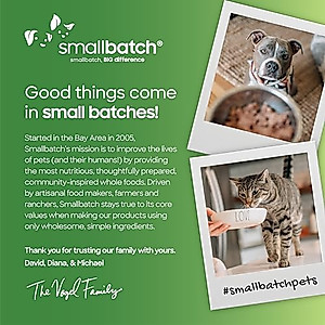 smallbatch Pets Freeze-Dried Super Booster Beef Bites for Dogs & Cats, 18 oz, Made in The USA, Humanely Raised Single Protein Source, Topper & Treat, with Organic Vegetables and Probiotics