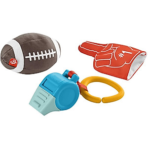 Fisher-Price Tiny Touchdowns Gift Set, 3 football-themed baby toys and teether for infants ages 3 months and up