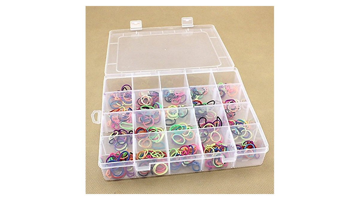 Jewelry Organizer - 20-Grid Storage Box with Removable Dividers