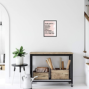 Sincerely, Not Motivational Quote Wall Art Print Poster - Decide What It Is That You Want -UNFRAMED- Modern Inspirational Home Office Artwork - Positive Affirmation Wall Bedroom Mantras