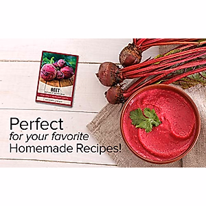 Beet Seeds for Planting Detroit Dark Red 100 Heirloom Non-GMO Beets Plant Seeds for Home Garden Vegetables Makes a Great Gift for Gardeners by Gardeners Basics