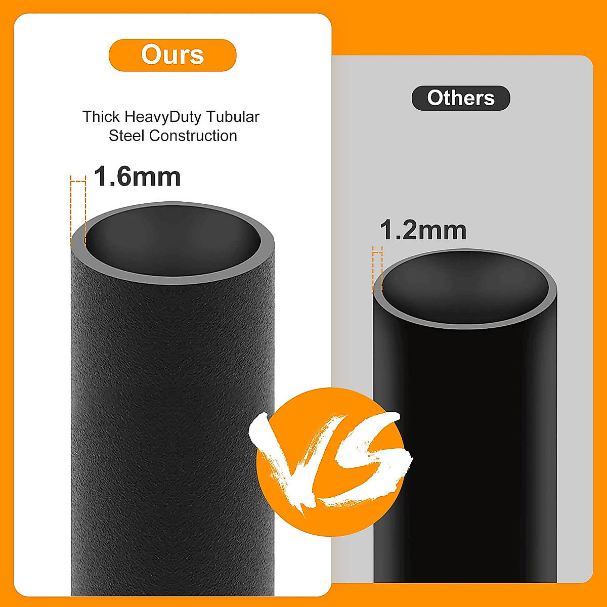 Eurmax USA Firewood Rack Outdoor Log Rack Holder Fireplace Heavy Duty Wood Stacker Storage Rack Holder Steel Tubular Wood Pile Racks Bonus Carry Bag and Strong Belt (4ft)