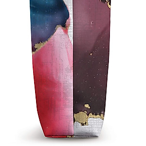 Red, Purple & Blue Modern Art Alcohol Ink Distressed Pattern Tote Bag