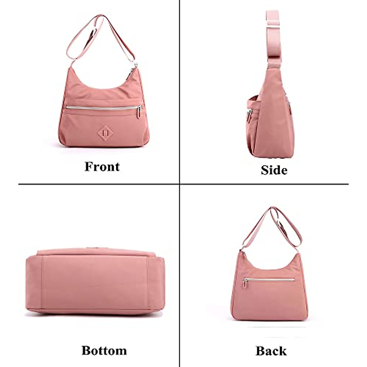 BASICPOWER Crossbody Bag Purse for Women, Multiple Pockets Lightweight Waterproof Shoulder Bags Travel Tote Handbag