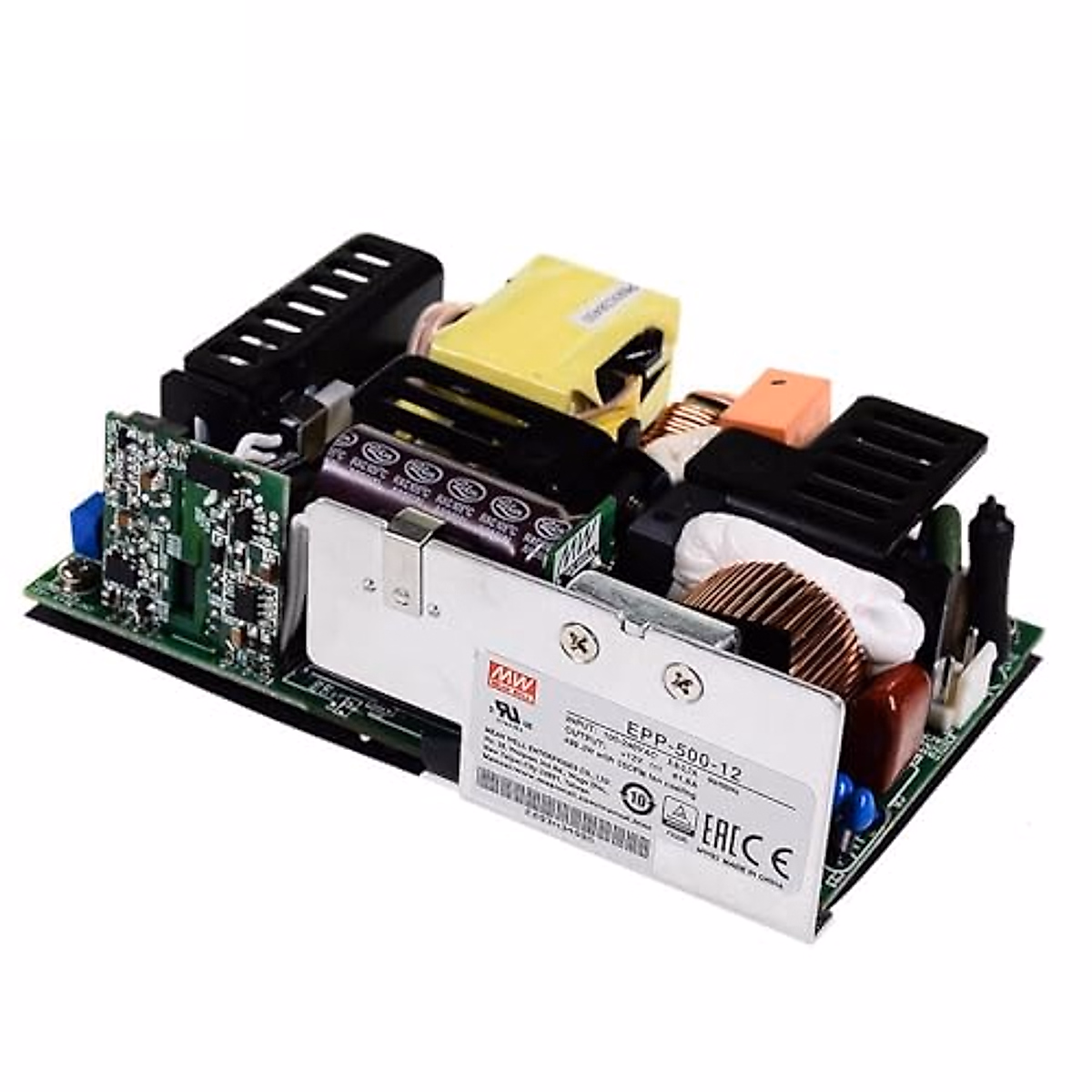 TorqCali EPP-500-12 500W 12V 41.6A Open Frame PSU, 80-264VAC, PF>0.98, 5x3, Reliable Industrial Grade for DIY Electronics, Robotics, 3D Printers, Makers