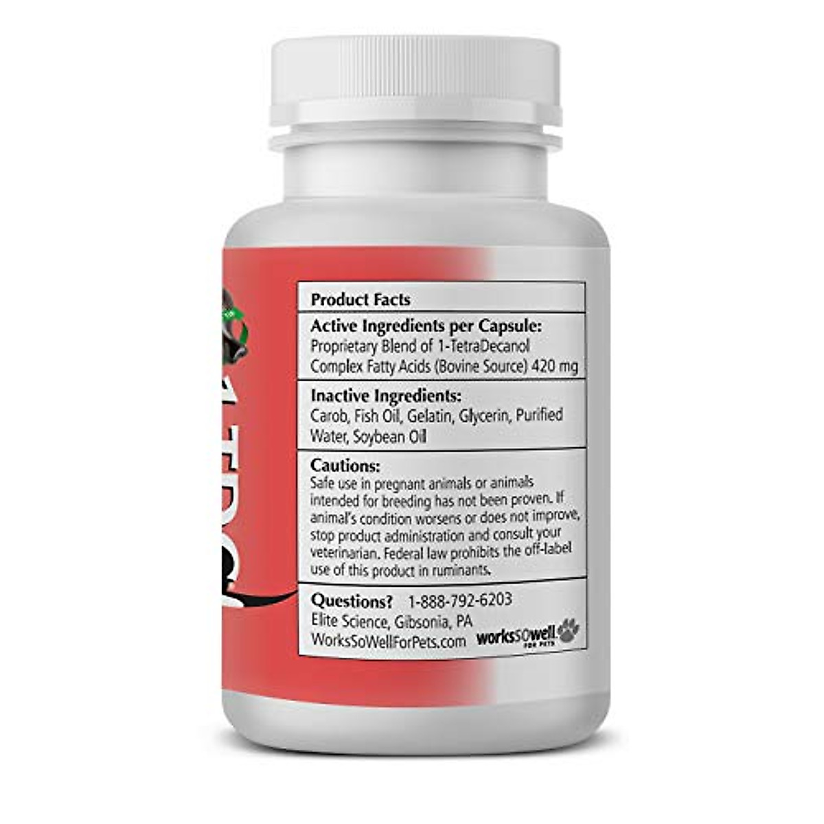 WorksSoWell 1TDC Dual Action Natural Support – 60 Twist Off Soft Gels | Delivers 4 Health Benefits for Dogs & Cats | Supports Oral, Hip & Joint Health, Muscle & Stamina Recovery, Skin & Coat Health
