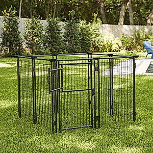TWO by TWO Haven Expandable Kennel, Black, Medium