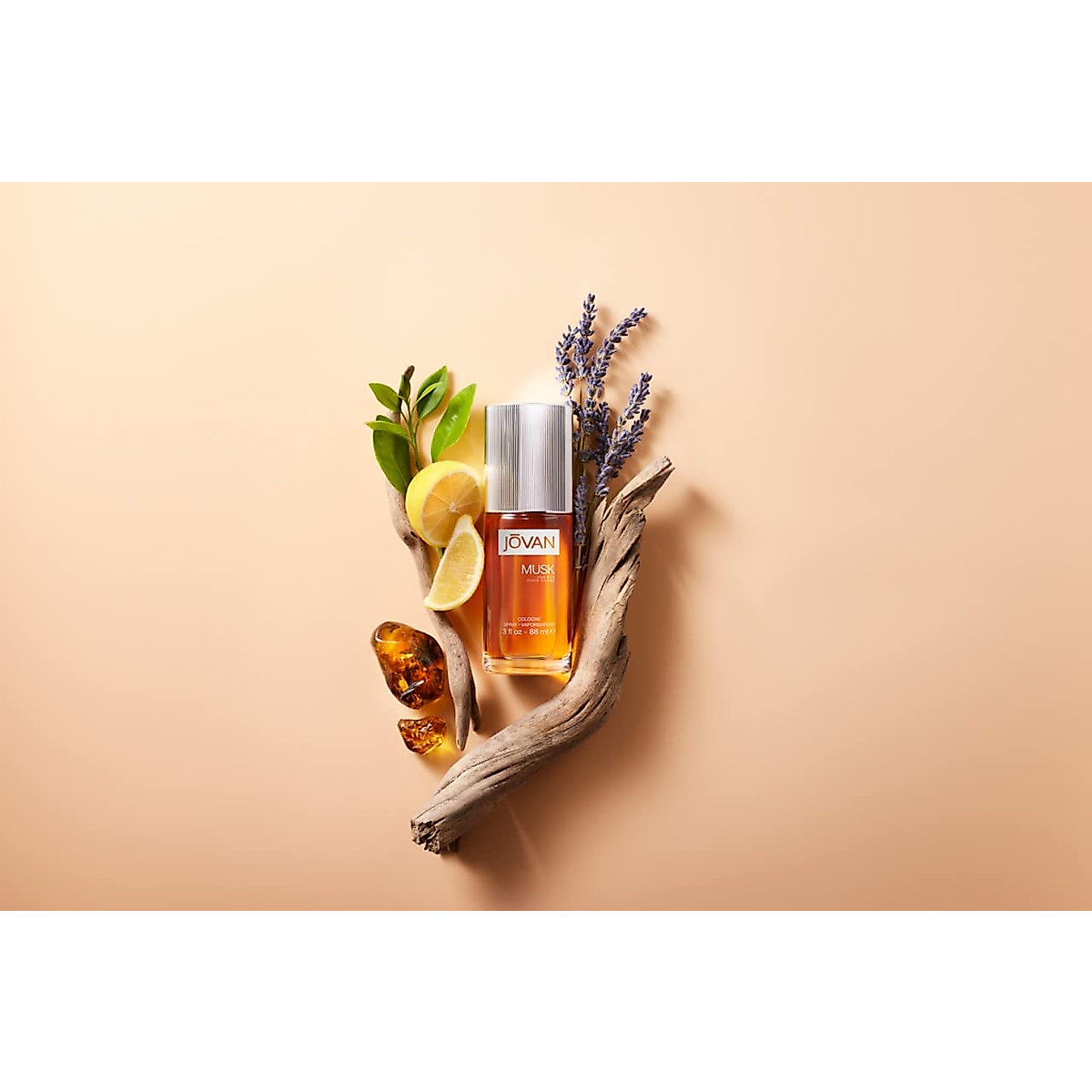 Jovan Musk Eau de Cologne Spray, Sexy Cologne for Men, Vegan Formula, 3.0oz