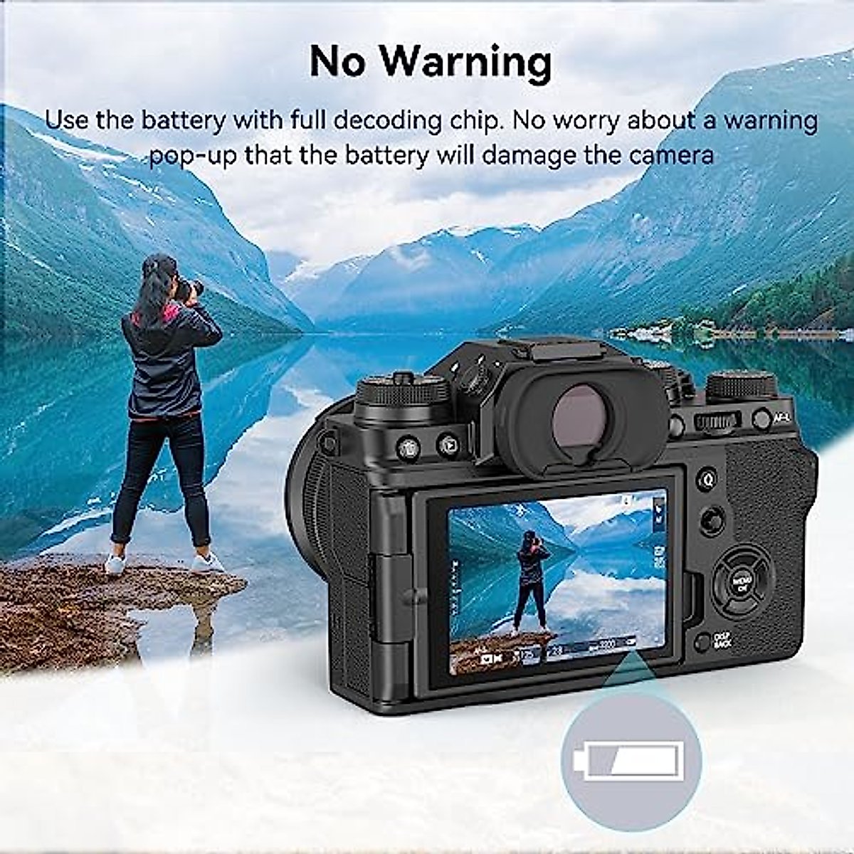 SMALLRIG NP-W235 2400mAh Camera Replacement Battery for Fujifilm X-T5, X-T4, GFX100S, USB-C 2.5H Fast Charging Camera Battery for Fujifilm X-T5, X-T4, X-H2S, X-H2, GFX50S II, VG-XT4, X-S20-4266