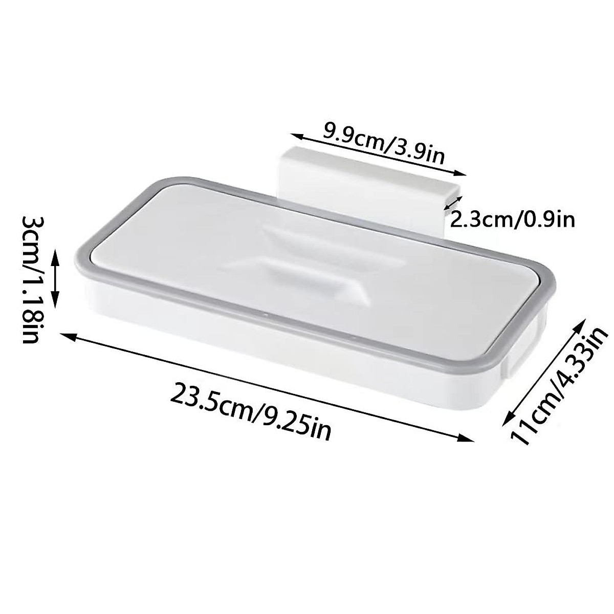 YUANGUNGUN Portable Trash Bag Holder, Garbage Holder with Removable Lid&Clip That Can Attach to Any Door DrawerGarbage Storage(1 pcs)