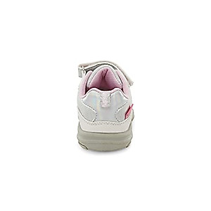 OshKosh B'Gosh Girls Sevvy Sneaker, Silver, 5 Toddler
