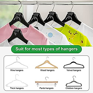 AZUIQiMeng 18Pcs Space Saving Hanger Hooks,Clothes Hanger Connector Hooks,AS SEEN ON TV,Create Up to 5X Closet Space.