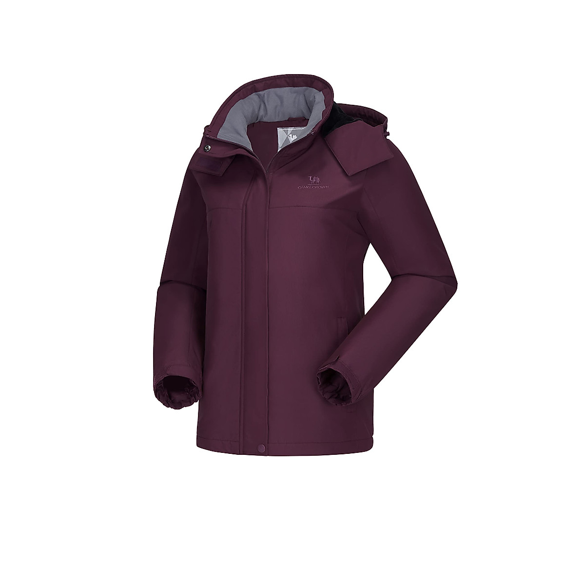 CAMEL CROWN Women's Ski Jacket Thicken Winter Snow Coat Warm Fleece Mountain Waterproof Female Jacket Hooded Windbreaker