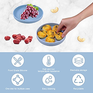 Silicone Microwave Egg Cooker, 3Pcs Different Sizes Microwave Egg Poacher, Reusable Nonstick Air Fryer Egg Maker Mold for Breakfast Sandwiches, Silicone Egg Poaching Cups, Microwave Accessories (Blue)