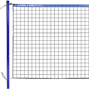 Park & Sun Sports Volley Sport Combo Set: Portable Outdoor Badminton/Volleyball Net System, Blue, One Size