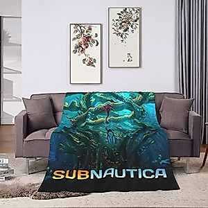 Subnautica Blanket Flannel Warm Soft Throw Blanket Anime air Conditioner Blankets 50"x40"