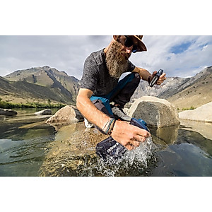 LifeStraw Peak Series Water Filter - 1L, Dark Mountain Gray, Protects Against Bacteria and Parasites, Ultra-Compact and Versatile