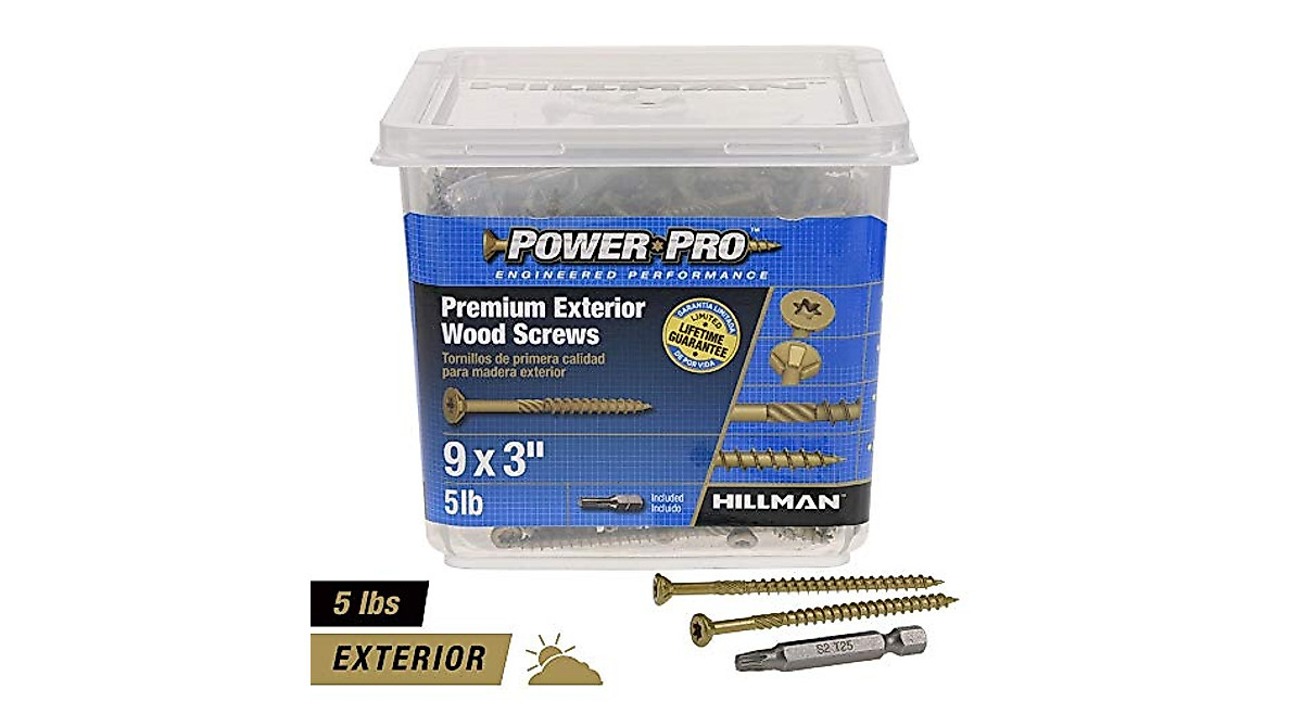 Power Pro Exterior Wood Screws - Fast, Rust-Resistant & Durable