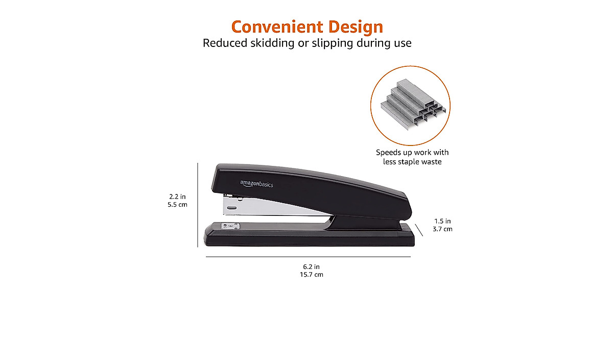Amazon Basics Stapler - 3 Pack, 25 Sheet Capacity