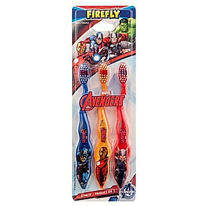 FIREFLY 3/Pk Marvel Heroes Avengers Kids Toothbrush