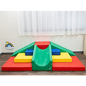 Children's Factory Highlands Climber, Rainbow, CF322-217, Baby Playroom Climber, Indoor Playground for Classroom or Daycare, Toddler Nursery Activity,multi