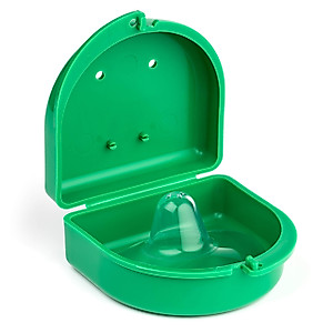 Nipple Shield Case, Pacifier Case, for Nipple Shields and Breast Shields, Pacifier Holder, Nursing Case, Good for Diaper Bag, Purse, Travel, BPA Free, Durable, Made in The USA (Green)