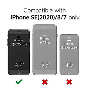 Crave Dual Guard for Apple iPhone SE 2022 (3rd gen) Case, SE 2020 (2nd gen) Case, iPhone 8 Case, iPhone 7 Case, Shockproof Protection Dual Layer Case for iPhone SE/8/7 (4.7 Inch) - Forest Green