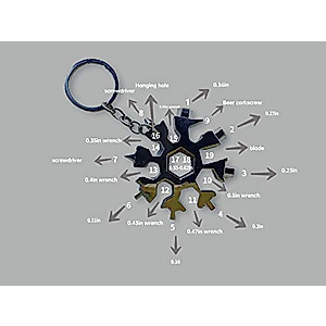 Generic Stainless Steel Snowflakes Multi Tool ,screwdriver,wrench
