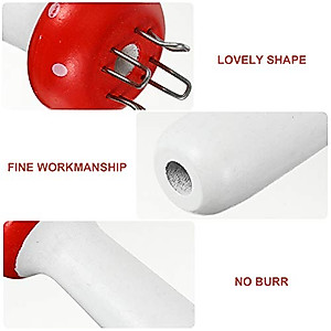 Milisten 1PCS French Knitter Wooden Knitting Spool Mushroom Yarn Knitting Spool Knitter Bead Jewelry Maker Braiding Weaving Tool