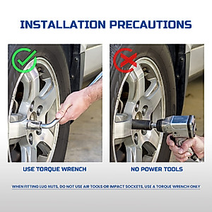 Lichamp 20pcs OEM Lug Nuts 12x1.5 Chrome Original Factory Cone Seat Style M12x1.5 Lugnuts Compatible with Ford Fusion Escape Focus Lincoln MKC MKZ Wheel Tire Accessories