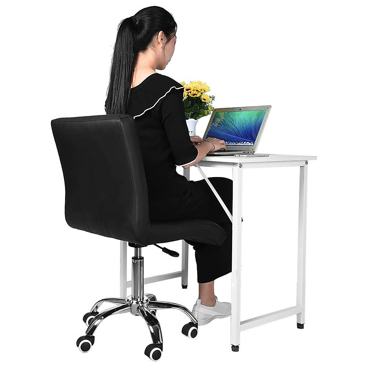 Computer Beauty Salon Office Chair Stool,Adjustable Height,Swivel Chair,Ergonomic Lumbar Support,Executive Home Chair,Modern Casual(Ship from US!)