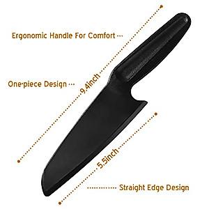 Professional Nylon Knife for Nonstick Pans, Kitchen Knife Safe for Kids, Nonstick Knife Heat-resistant Best for Cutting Brownies, Cakes, Bread, Lasagna, Cheese, Pizza, Pie etc.